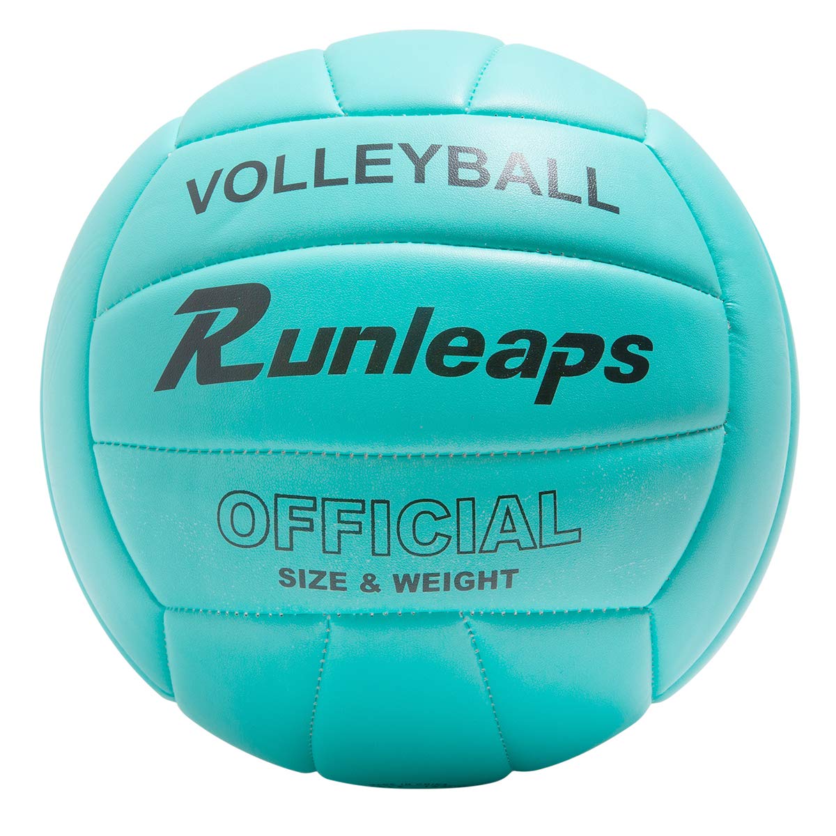 Runleaps Volleyball, Waterproof Indoor Outdoor Volleyball for Beach Game Gym Training (Official Size 5, Blue)