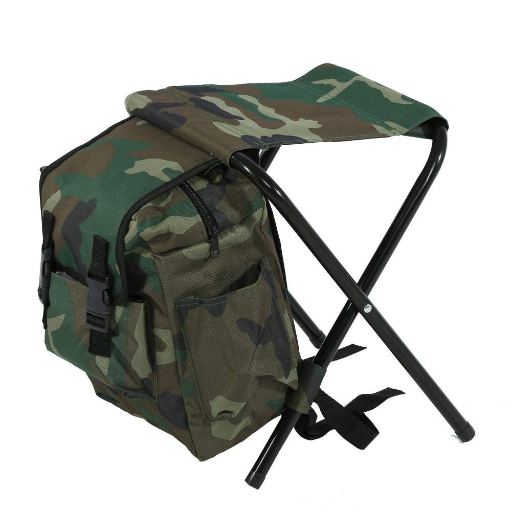 Plyisty Foldable Folding Fishing Stool, Camping Stool Portable Outdoor Folding Stool, for Fishing Camping