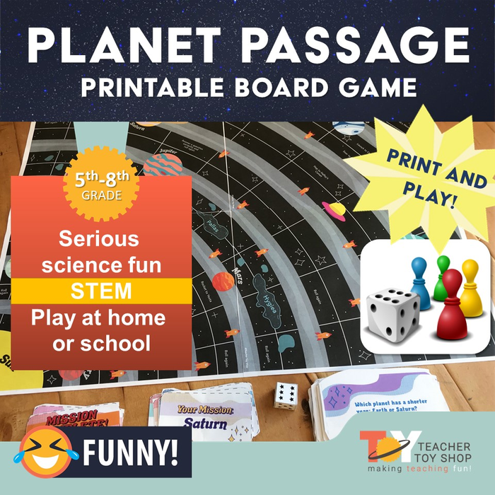 Printable Space Board Game | Distance Learning