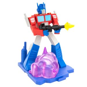 zoteki transformers optimus prime - 4” collectible figure - collect all series 1: fan favorite characters optimus prime, megatron, starscream, soundwave, grimlock, bumblebee, mystery chase variant