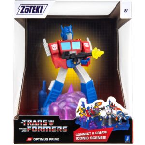 Zoteki Transformers Optimus Prime - 4” Collectible Figure - Collect All Series 1: Fan Favorite Characters Optimus Prime, Megatron, Starscream, Soundwave, Grimlock, Bumblebee, Mystery Chase Variant