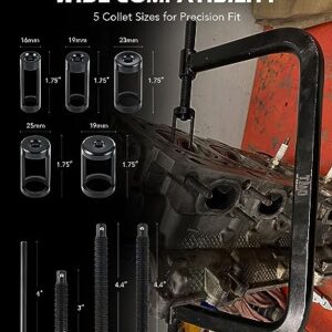 Orion Motor Tech Valve Spring Compressor | 10 Piece Spring Clamp Tool Kit with C Clamp, Collet Pusher Adapters, Extension Rods, and Lever for Car, Motorcycle, ATV, and Small Engine Repairs