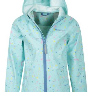 Mountain Warehouse Kids Raindrop Waterproof Rain Jacket & Pants Set Teal 3T-4T