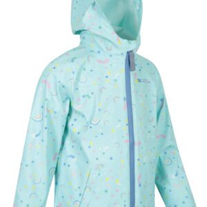 Mountain Warehouse Kids Raindrop Waterproof Rain Jacket & Pants Set Teal 3T-4T