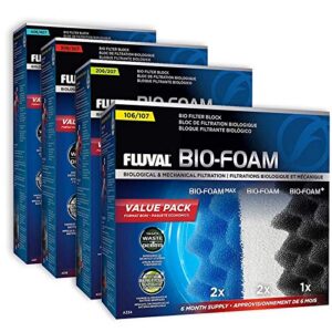 Fluval 406/407 Bio Foam Value Pack, Replacement Aquarium Filter Media