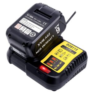 Yongcell 12V-20V and 60V MAX Battery Charger Replacement for Charger DCB112 DCB115 DCB118 DCB107 Compatible with 20V 60V MAX Lithium Battery DCB206 DCB120