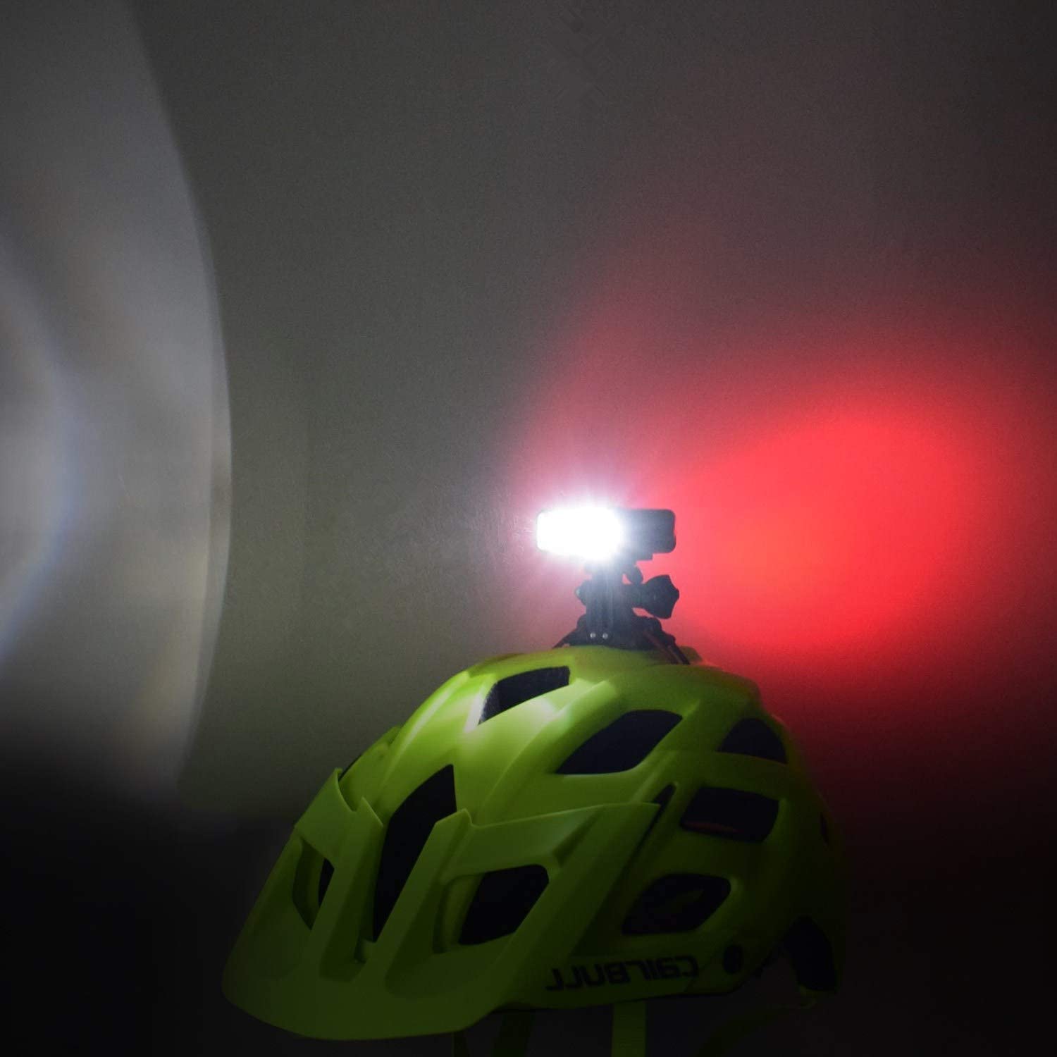 WASAGA Bike Helmet Light, 200 Lumen LED Bicycle Helmet Light 3 Modes USB Rechargeable Waterproof Bike Front Headlight and 5 Modes Bike Taillight Perfect for Riding or Outdoor Activities