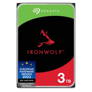 seagate ironwolf pro, 18tb, internal hard drive, nas, 3.5 inch, sata, 6gb/s, 7200 rpm, 256mb cache, for raid network attached storage (st18000ne000)