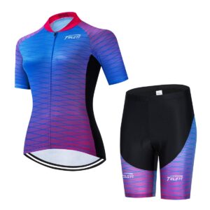 psport women's cycling jersey set,ladies short sleeve bike clothing biking jerseys