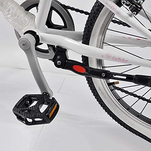 SEISSO Bike Bicycle Kickstands Adjustable Center Bicycle Stand Kickstand Center Mount for 20 22 Inch Bicycles Kickstands for 20-22 Inch Mountain Bike/Road Bike/Adult Bike/Sports Bike Aluminum Alloy