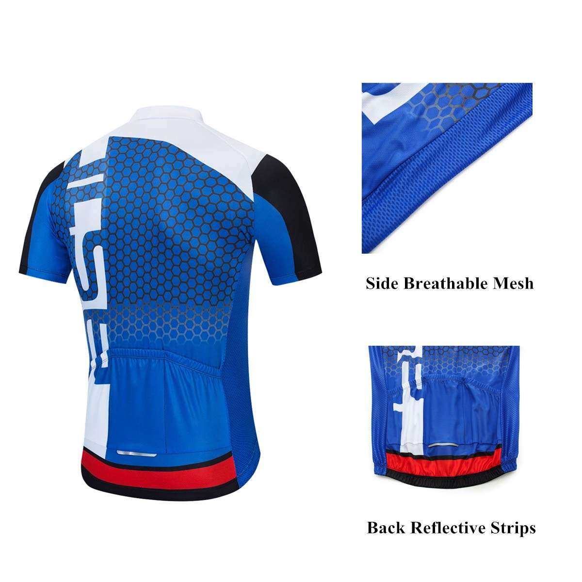 Men's Cycling Jersey Set, Summer Boys Bib Shorts Suits Mountain Bike Cycling Clothing Set Biking Riding Jerseys Breathable