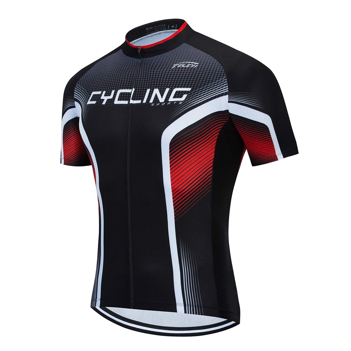 Cycling Jersey Men, Summer Short Sleeved Bike Shirts Bicycle Tops Breathable Biking Jerseys