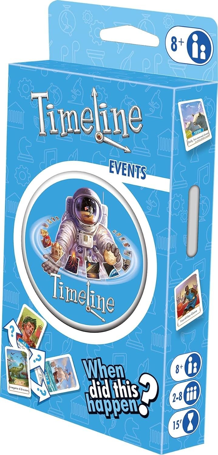 Zygomatic Timeline Events Card Game | Fun Educational Trivia Game for Adults and Kids | Ages 8+ | 2-6 Players | Average Playtime 15 Minutes | Made by