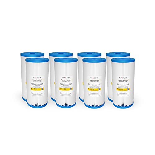 8 pack R50-BBSA Compatible Heavy Duty 10" x 4.5" Water Cartridge HD-950 Filters Packs (50 micron) compatible with 10" BB Whole House Systems