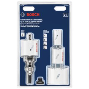 BOSCH HBSLKIT 7 pc. SpinLOCK Universal Hole Saw Kit