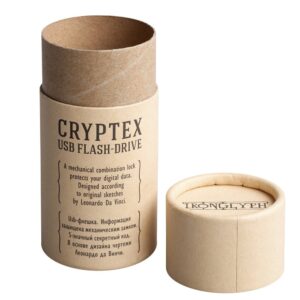 Cryptex USB Flash Drive, Antique Gold, 64 GB