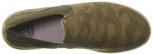 Dr. Scholl's Shoes Women's Seeing Stars Sneaker, Olive Camo, 10