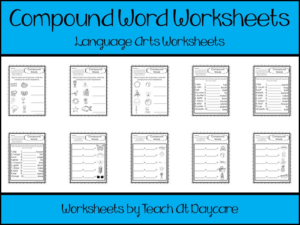 printable compound words worksheets