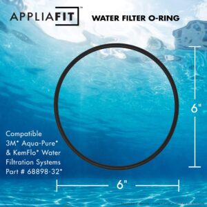 Appliafit O-Rings Compatible with 3M Aqua-Pure 68898-32, 68898-32P for AP801, AP802 Series Water Filter Housings, AP810 Filter Cartridges and KemFlo 5000 and 10000 Series Water Filters (4-Pack)