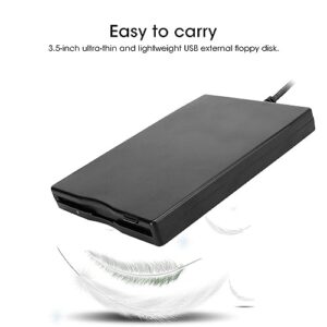 Tangxi 3.5 Floppy Disk Reader, Portable 3.5 USB External Floppy Drive External Removable 3.5-Inch PC Floppy Drive Card Reader for Windows