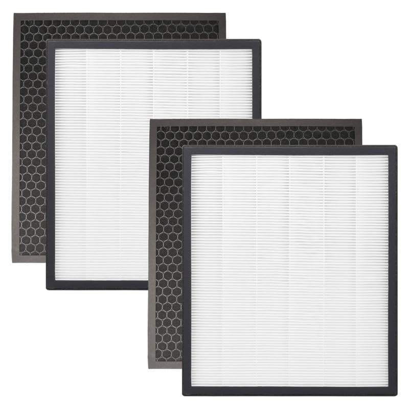 LV-PUR131 Replacement Filters Compatible with LEVOIT Air Purifier Models LV-PUR131s and LV-PUR13, LV-PUR131-RF, 2 Pack True HEPA and Activated Carbon Filters