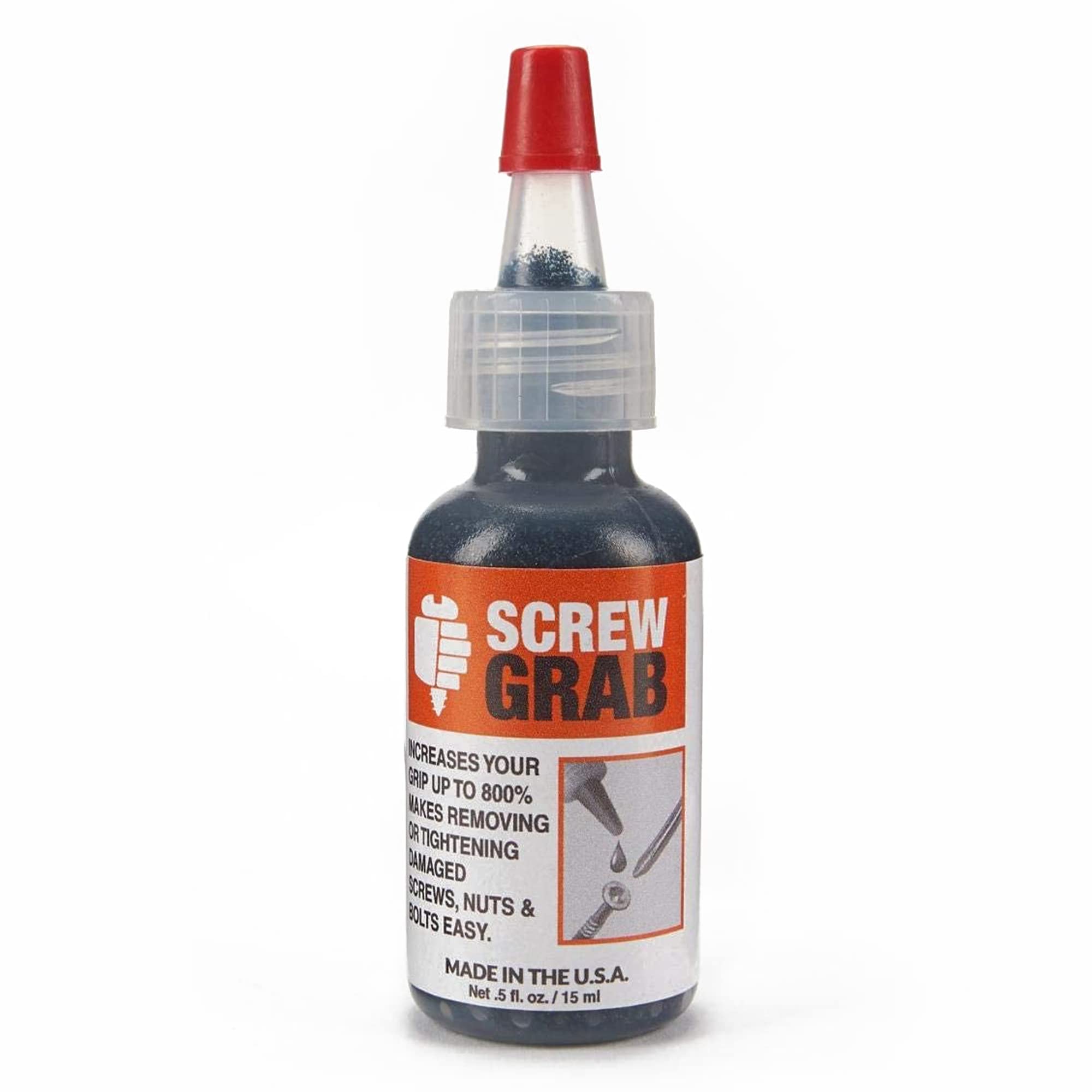 Solder-It Screw Grab (0.5 oz) | Quick-Dry Liquid Paste Stripped Screw Remover | Screw Extractor Set in a Bottle | Anti-Seize Compound Creates up to 800% Positive Grip | Home Improvement Essential