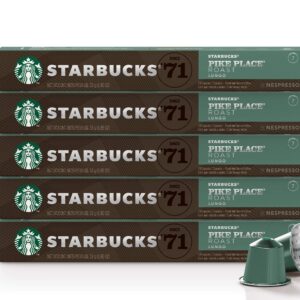 Starbucks by Nespresso Decaf Dark Roast and Medium Roast Pike Place Roast Coffee Capsules (100-count)