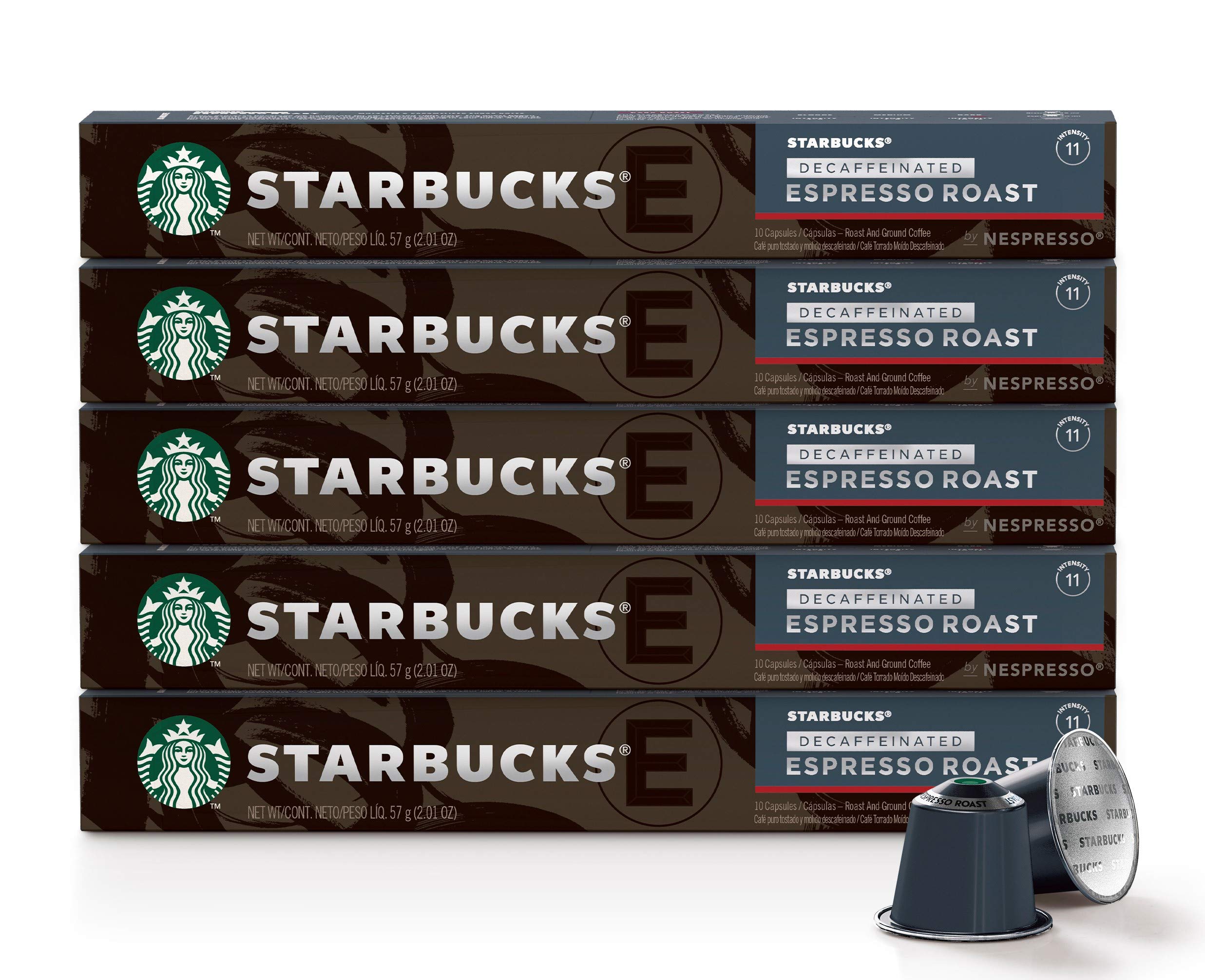 Starbucks by Nespresso Decaf Dark Roast and Medium Roast Pike Place Roast Coffee Capsules (100-count)