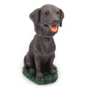 animal den chocolate lab dog bobblehead figure for car dash desk fun accessory