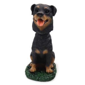 animal den rottweiler dog bobblehead figure for car dash desk fun accessory