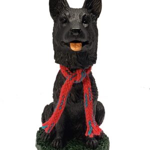 Animal Den German Shepherd Black Dog Bobblehead Figure for Car Dash Desk Fun Accessory