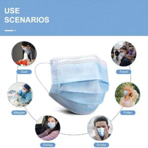 Litepak 2,000 Disposable Face Masks - Breathable Face Mask for Home, Office