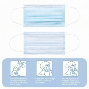 Litepak 2,000 Disposable Face Masks - Breathable Face Mask for Home, Office