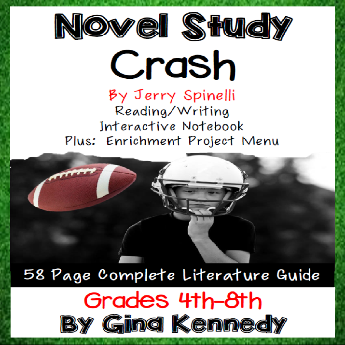 Novel Study- Crash, By Jerry Spinelli and Project Menu