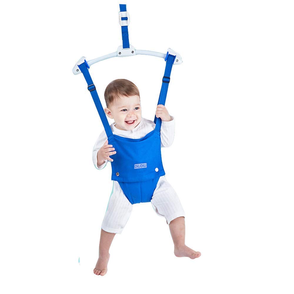 DiLiDiLi Baby Door Jumpers and Bouncers Exerciser with Door Clamp Adjustable Strap Baby Door Jumper for Baby Toddler Infant 6-24 Months Indoor Baby Door Jumper