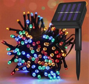 solar string lights, 400 led 144ft july 4th lights string, outdoor string lights, independence day lights string 8 modes waterproof outdoor decor for home party garden patio yard holidday lawn r/w/b