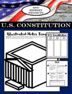 u.s. government: structure and functions - mini lesson & illustrated notes projects