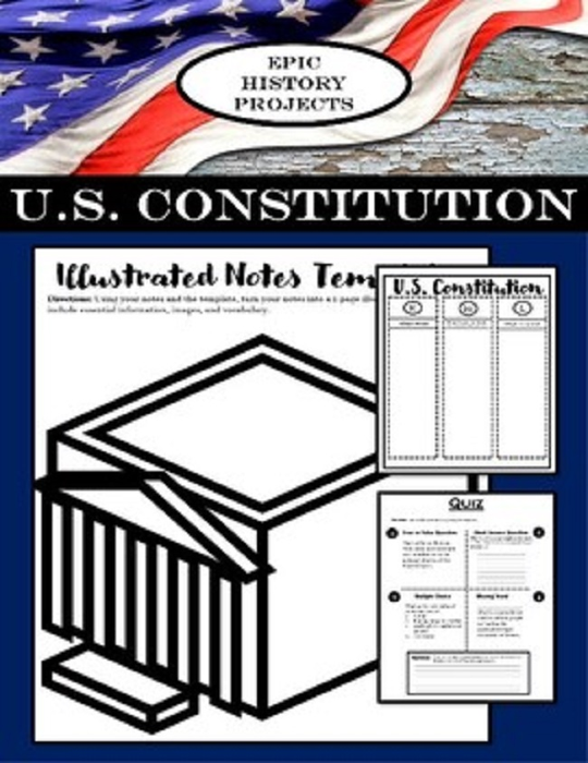 U.S. Government: Structure and Functions - Mini Lesson & Illustrated Notes Projects