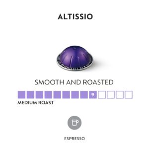 Nespresso Capsules VertuoLine, Altissio and Voltesso, Medium and Mild Roast Espresso Coffee, 100 Count Coffee Pods