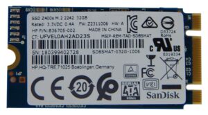 hp 32gb z400s m.2 2242 ssd msata drive 836705-002 sandisk z400s ssd