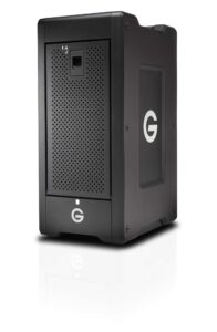 g-technology 144tb g-speed shuttle xl thunderbolt 3 with ev series bay adapters – transportable 8-bay raid storage solution - 0g10819-1