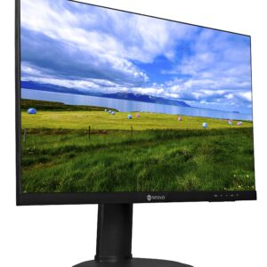 AG Neovo MH-27 27 Inch IPS 1080p Bezel Less Ergonomic Monitor with HDMI, DisplayPort and Speakers, Height Adjustable, Pivot, Swivel and Tilt for Office