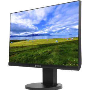 AG Neovo MH-27 27 Inch IPS 1080p Bezel Less Ergonomic Monitor with HDMI, DisplayPort and Speakers, Height Adjustable, Pivot, Swivel and Tilt for Office