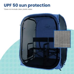 The Original – WeatherPod XL 1-Person Bug-Screen Pod – Pop-Up Mosquito Screen Tent Made with Fine Gauge, No-See-Um Proof Mesh - Navy