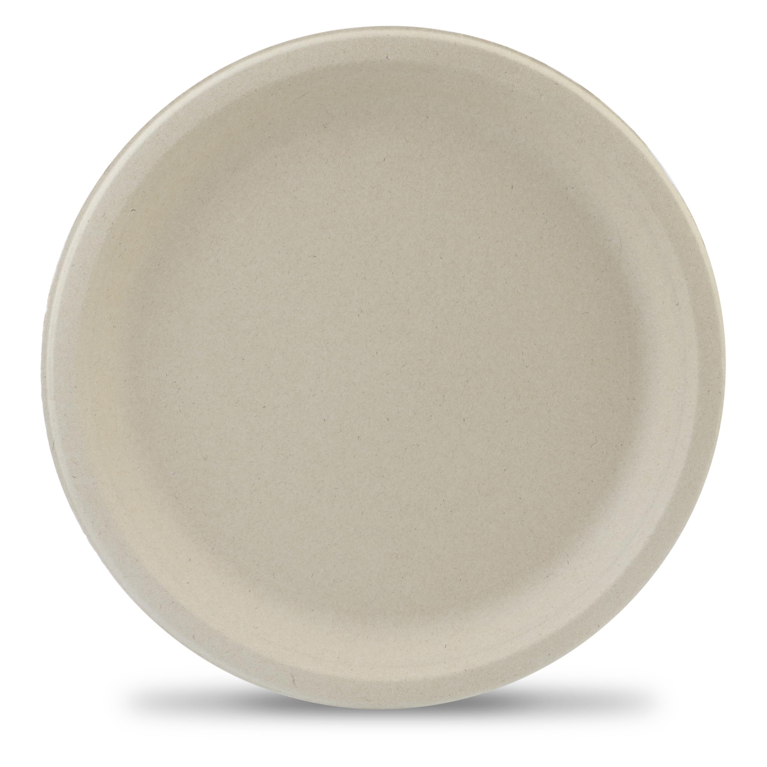 Tellus Products, Eco-Friendly (125-Count) 10-Inch Disposable Plates - Compostable, Durable Tableware - Grown & Made in the USA - No PFAS Added (Natural Color)