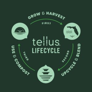 Tellus Products, Eco-Friendly (125-Count) 10-Inch Disposable Plates - Compostable, Durable Tableware - Grown & Made in the USA - No PFAS Added (Natural Color)