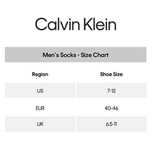 Calvin Klein Men's Socks - Cushioned Above Ankle Athletic Mini-Crew Socks (6 Pack), Size 7-12, White