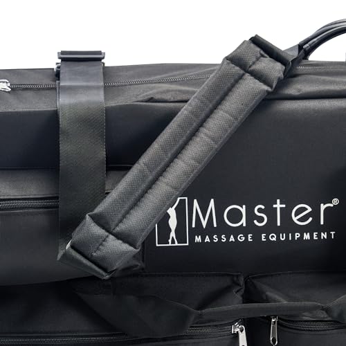 Master Massage Universal Size Wheeled Massage Table Carry Case with Wheels, Oversized Carrying Bag for Foldable Massage Bed with Castors-Fits 27” to 32” Width Folding Massage Table- Black