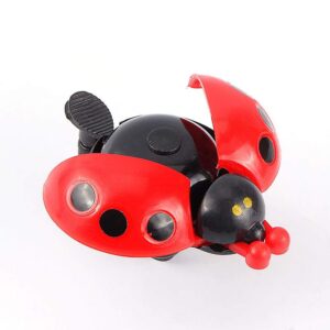 Kid Bell, Ladybug Bike Bell Ladybug Cycling Ride Bike Handlebar Ring Bell Bike Accessories for for Kids, Horn Sound(Red)