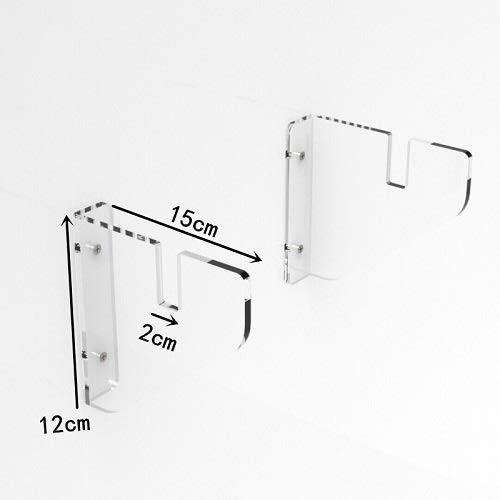 WANLIAN Skateboard Wall Mount Display Rack Skateboard Wall Rack Display Rack Hanger Rack Skateboard Wall Mount Bracket Deck Rack 1 Pair